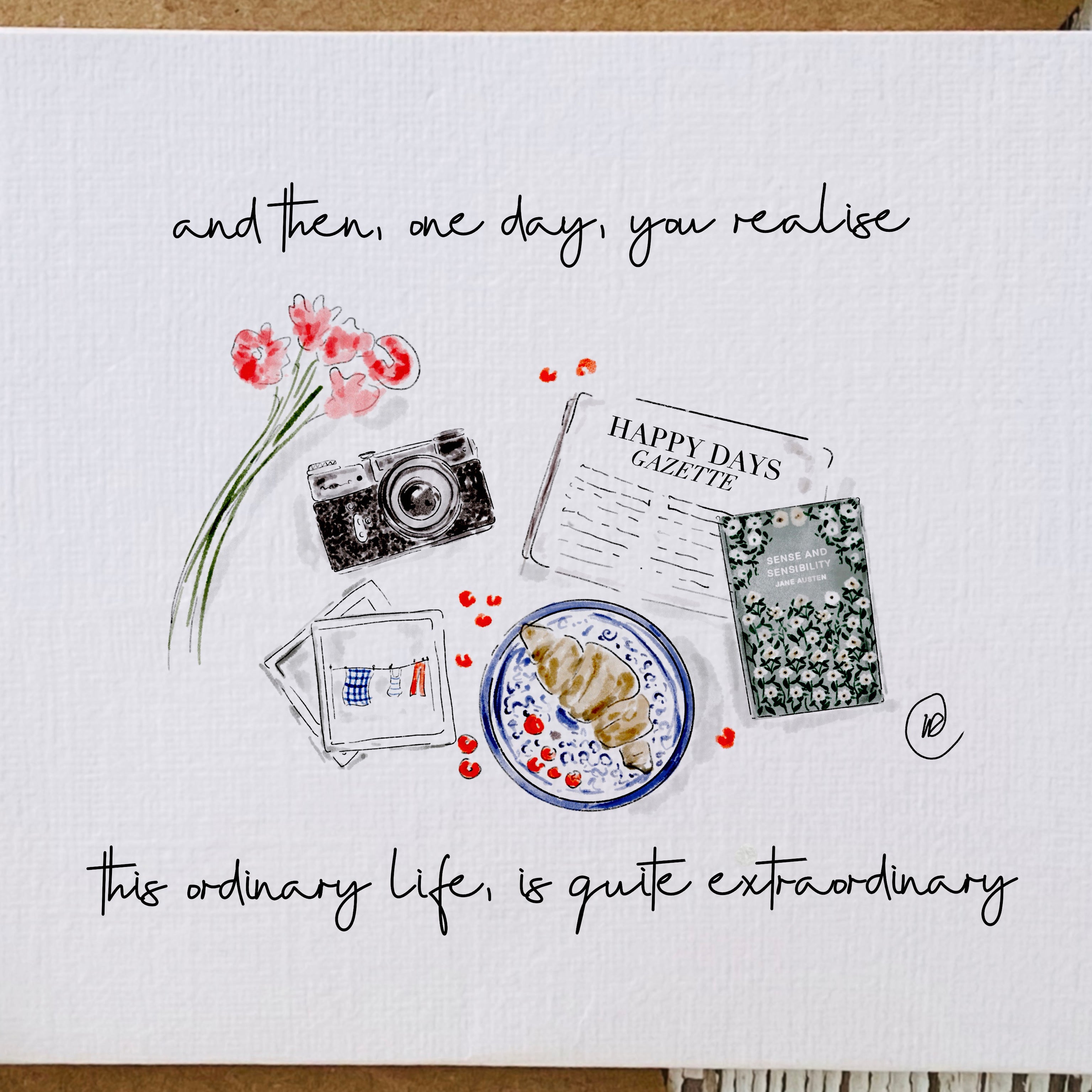 Extraordinary Ordinary Moments Print – Lucy Claire Illustration