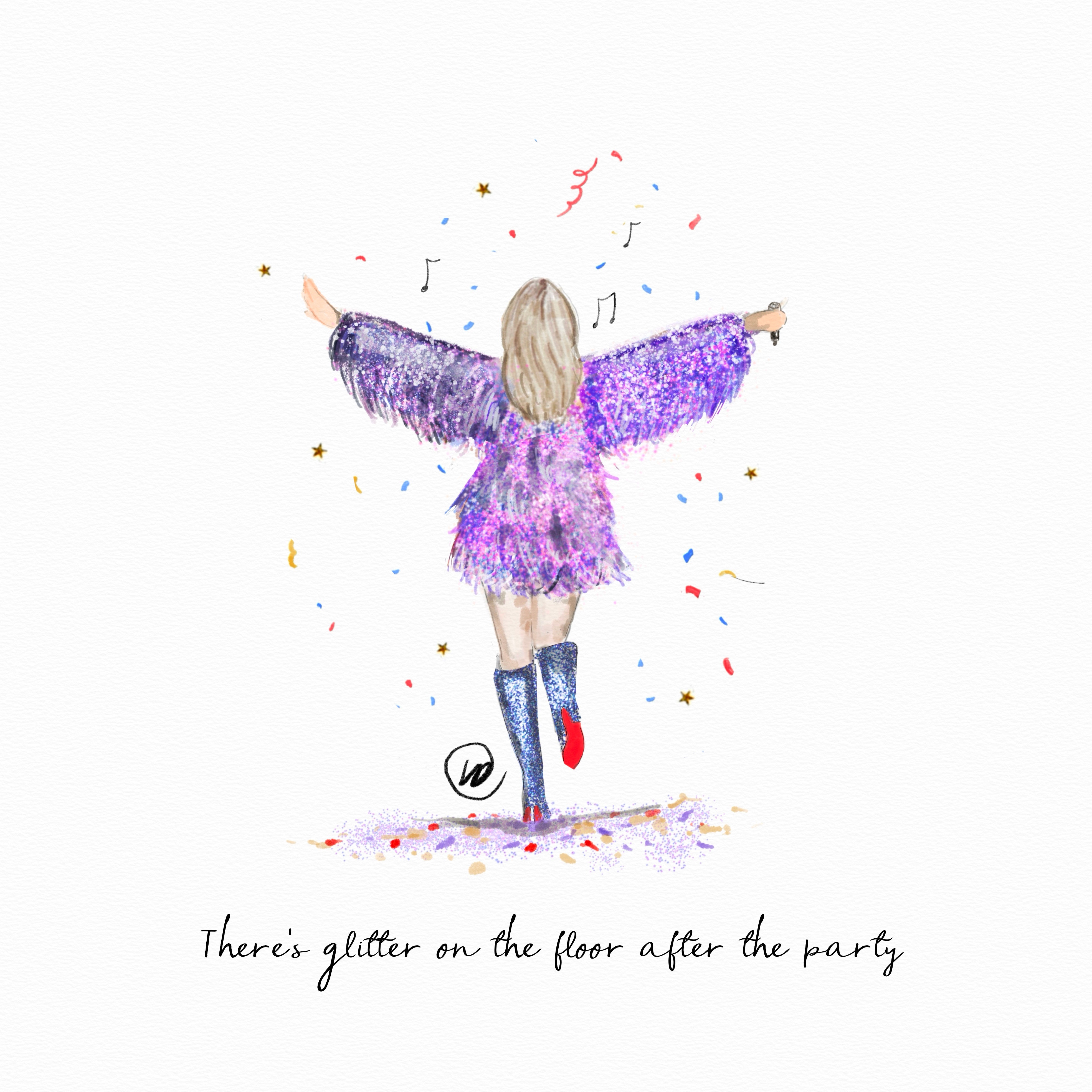 New Year’s Day Taylor Swift Illustration – Lucy Claire Illustration