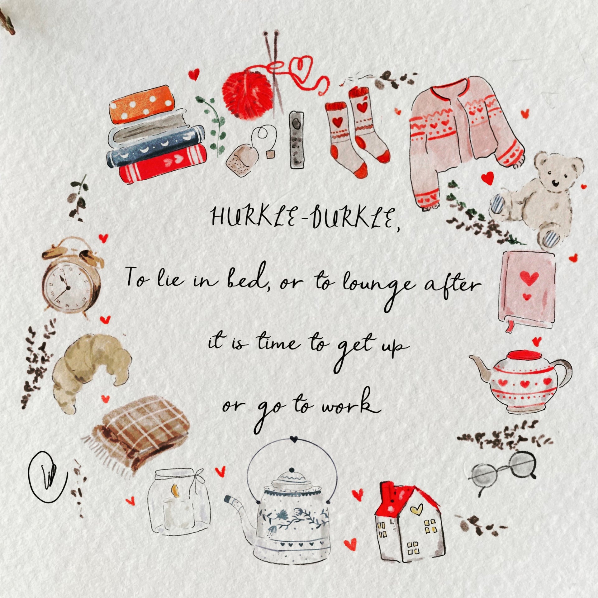 Hurkle Durkle Print – Lucy Claire Illustration