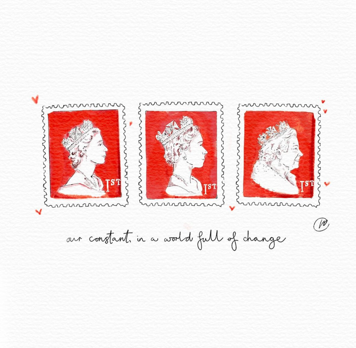 Queen Elizabeth II Memory Print – Lucy Claire Illustration