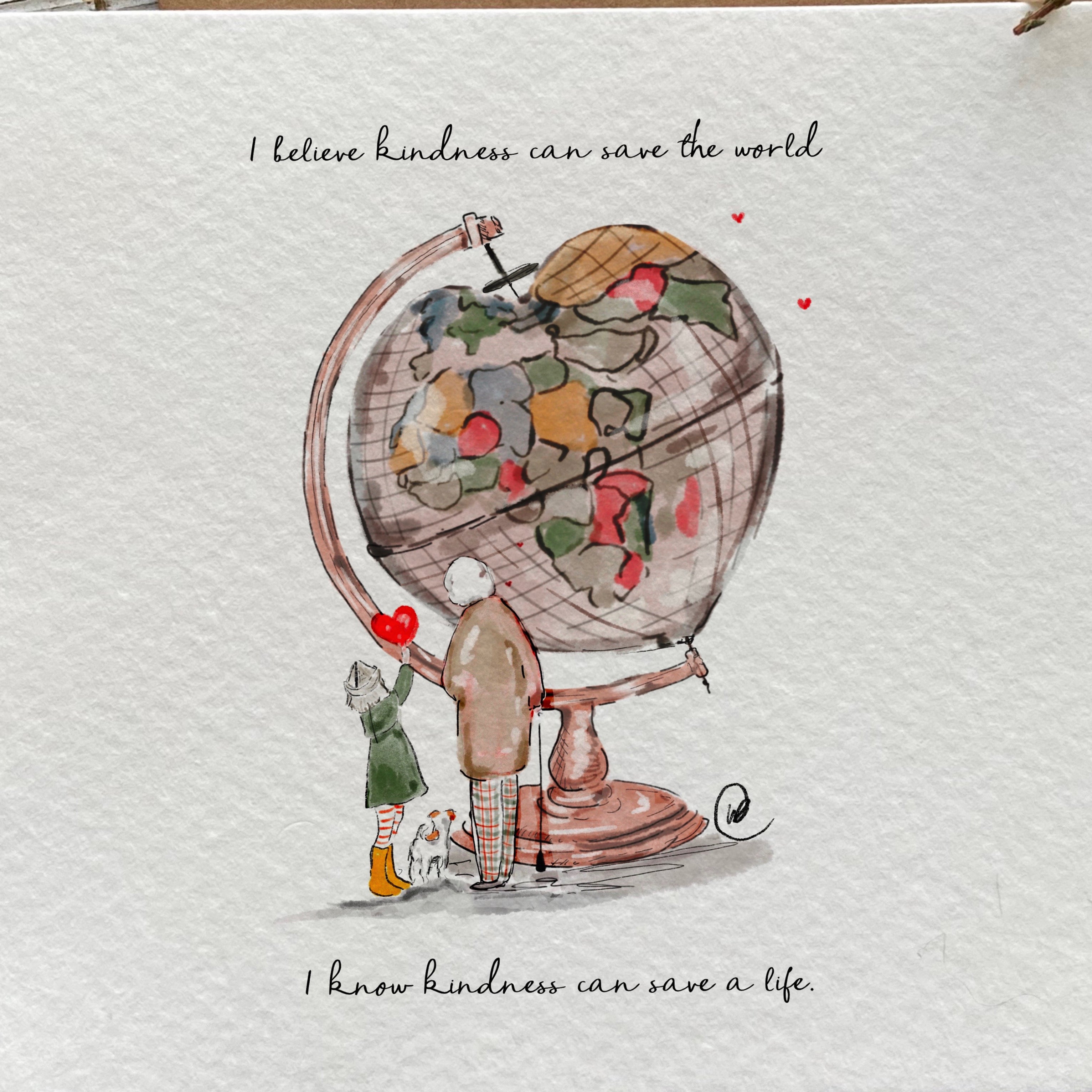 Kindness Wins Print – Lucy Claire Illustration