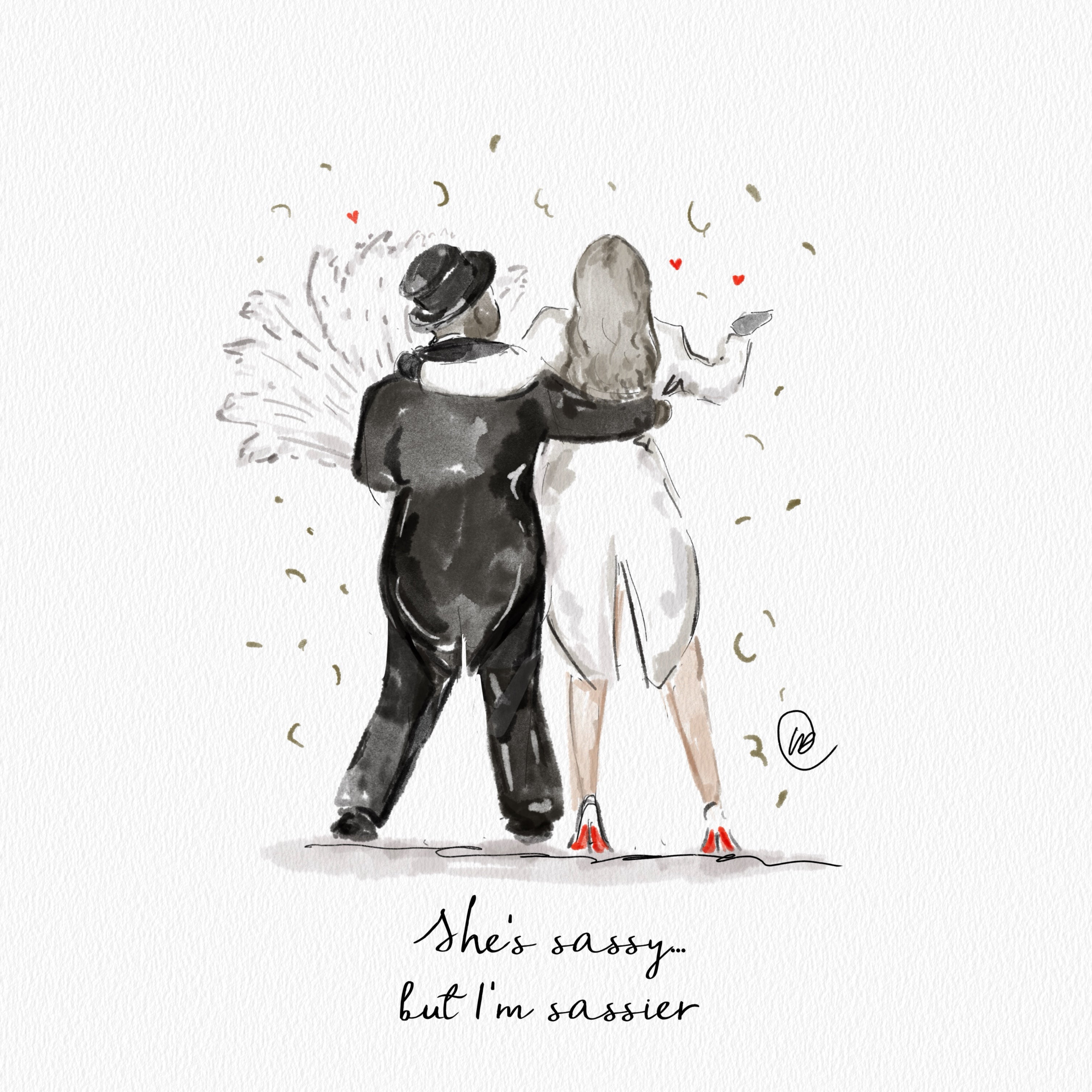 Kam Saunders Sassy Illustration – Lucy Claire Illustration