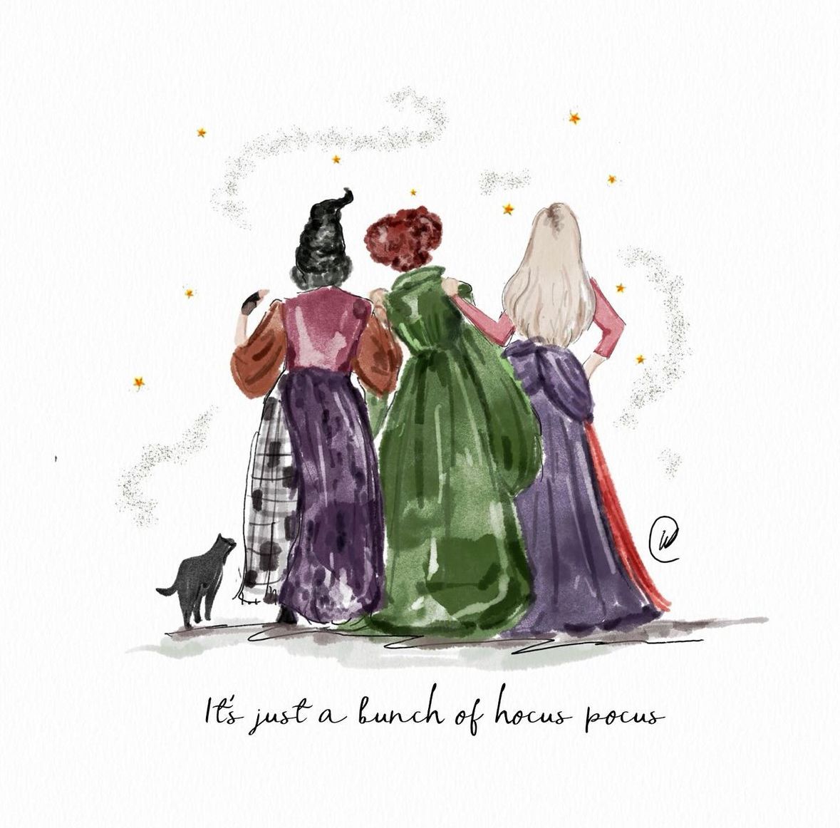 Sanderson Sistaaahhs hocus pocus Illustration | Print – Lucy Claire ...