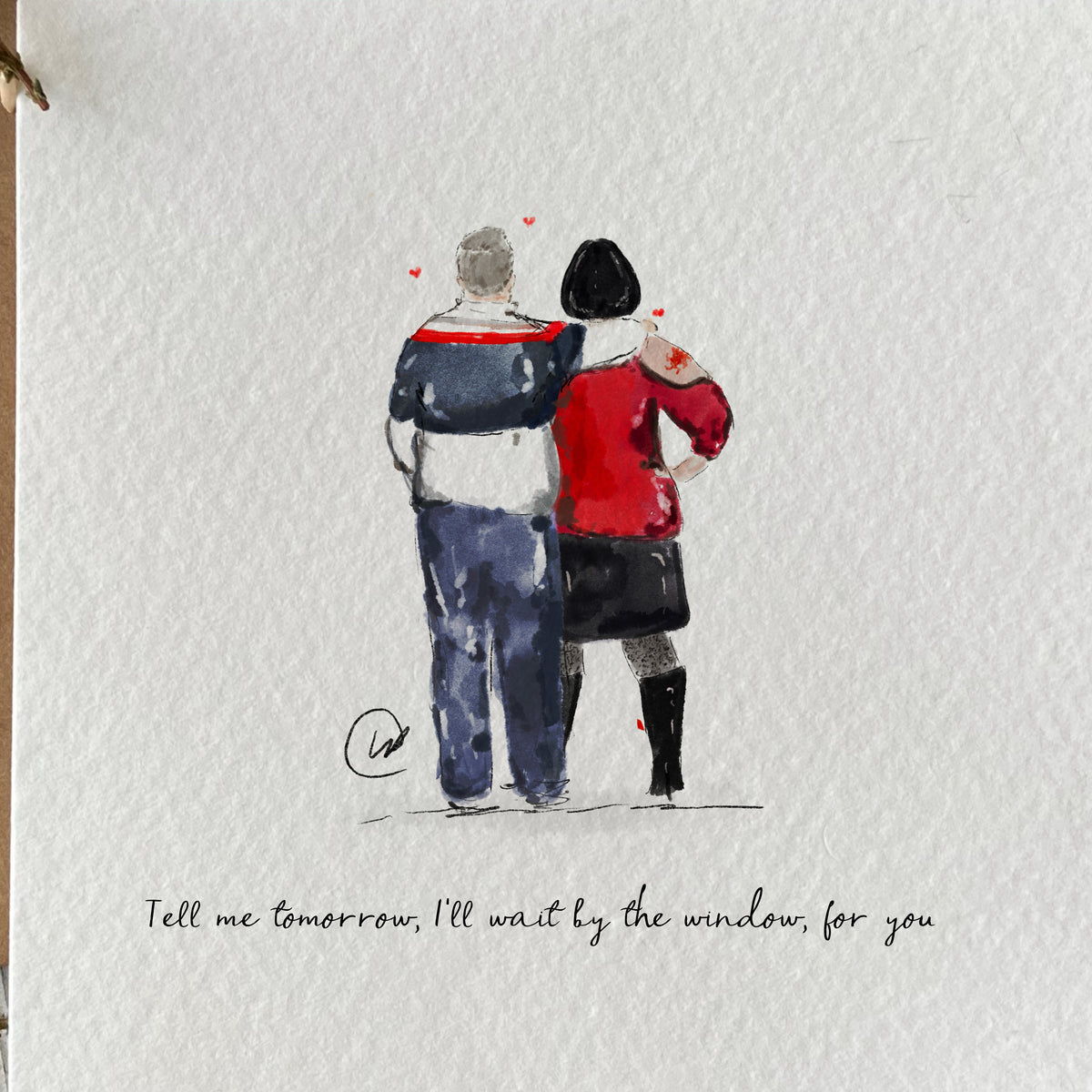 Nessa and Smithy Gavin and Stacey Print – Lucy Claire Illustration