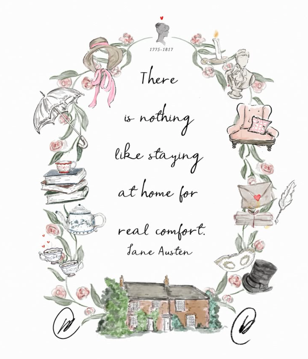Real Comfort - Jane Austin | Print – Lucy Claire Illustration