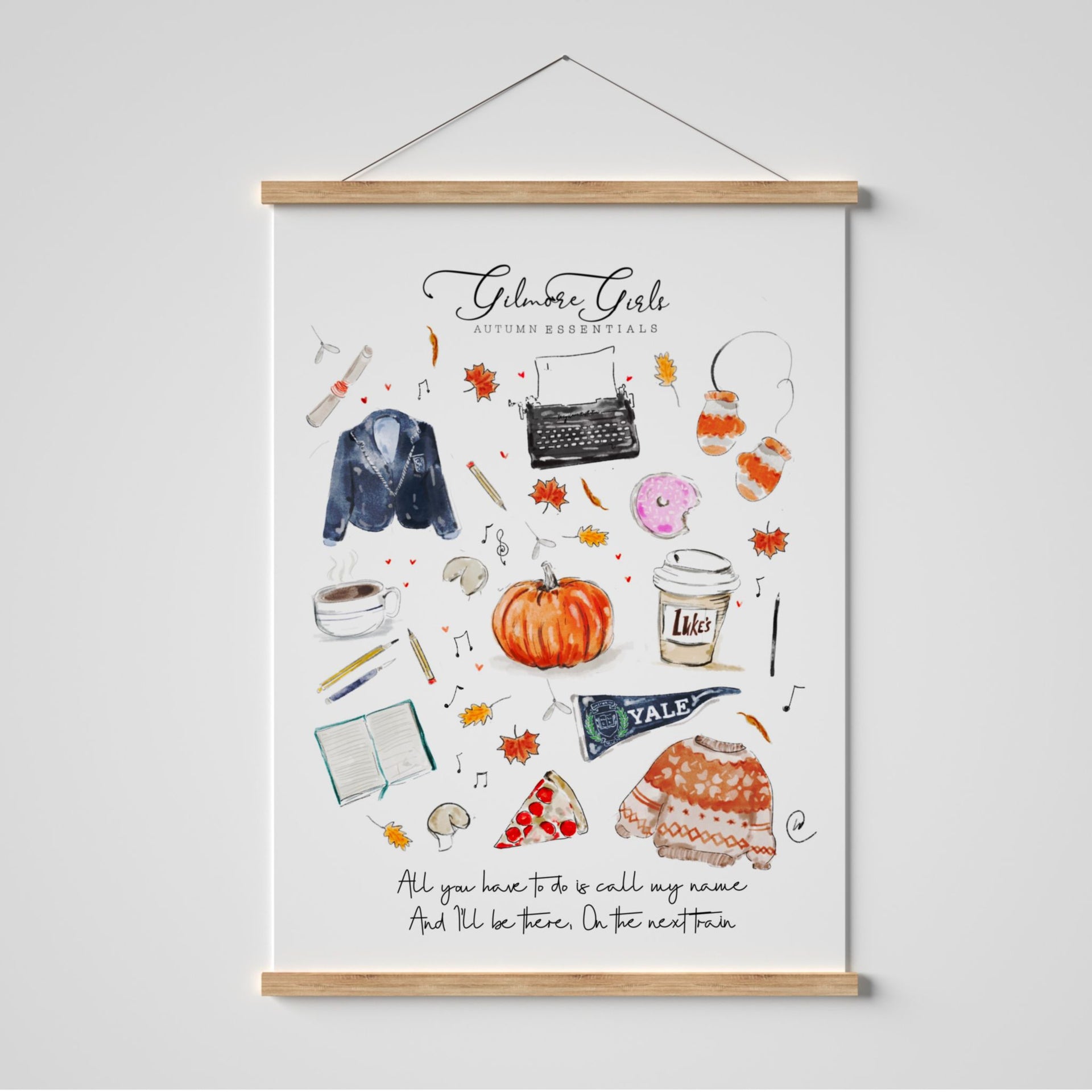 Gilmore Girls Essentials Print – Lucy Claire Illustration